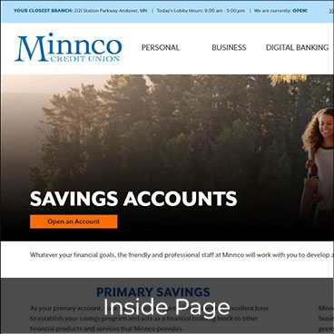 Minnco Credit Union - Website Design - LKCS